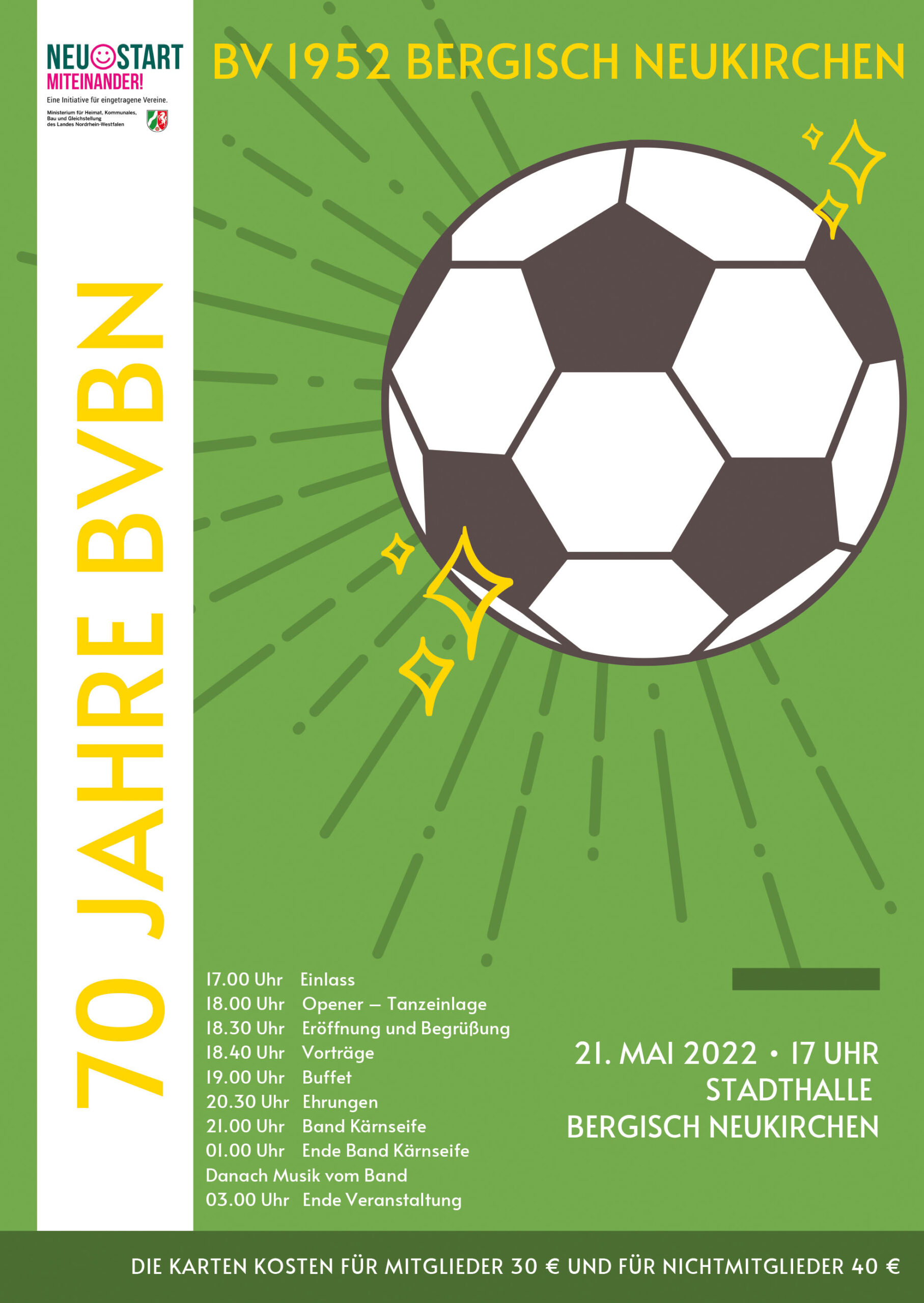 70 Jahre BVBN – BV Bergisch Neukirchen