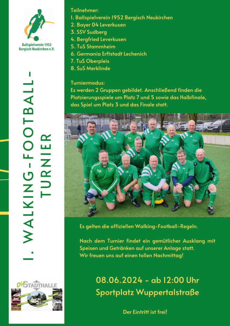 1. Walking Football Turnier – BV Bergisch Neukirchen